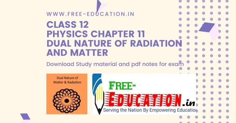 dual nature of radiation and matter ncert solutions Archives - Wisdom ...