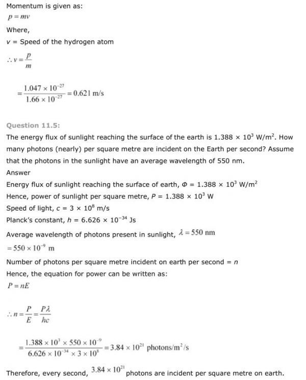 NCERT Solution Physics Dual Nature of Radiation - Wisdom TechSavvy Academy